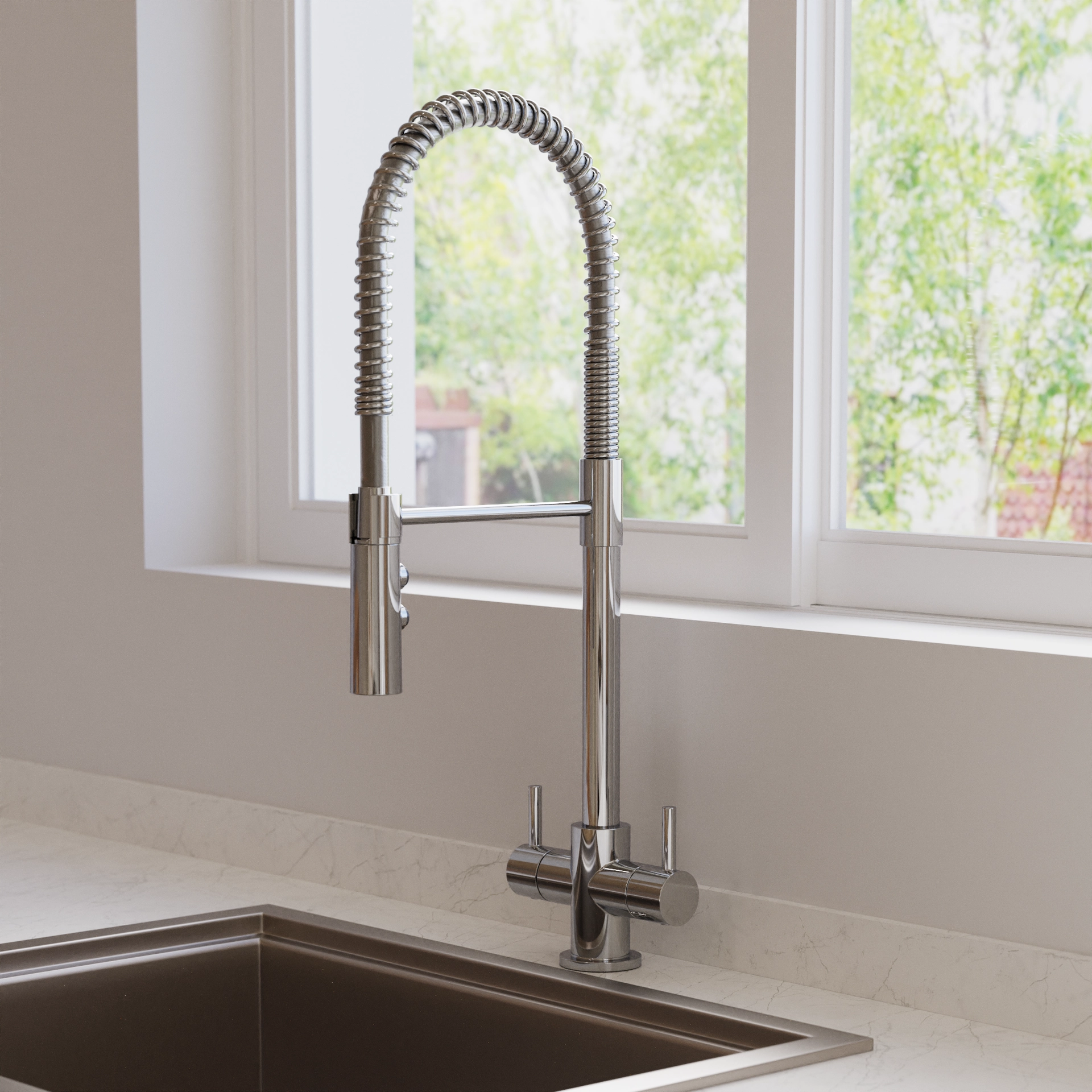 Cook Dual Control Kitchen Tap with Flexi Spray | Crosswater Bathrooms