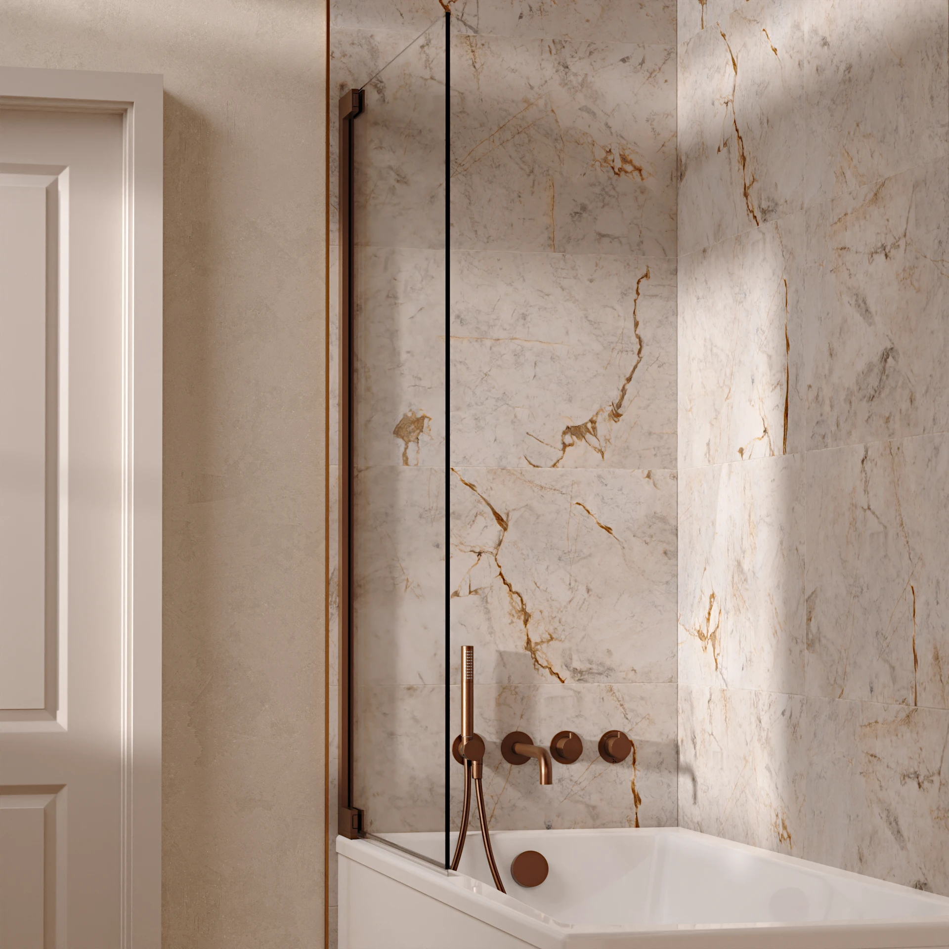 Module Shower Set 10 with Handset & Bath Spout | Crosswater Bathrooms